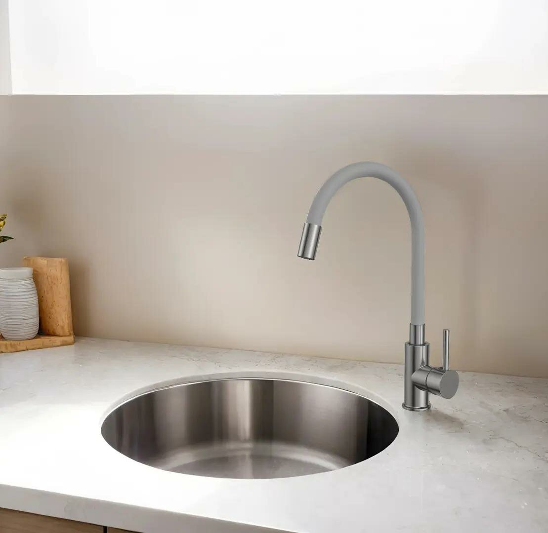 Смеситель для кухни Esko Coralli CR519GTOTAL гибкий излив 40 см цвет графит