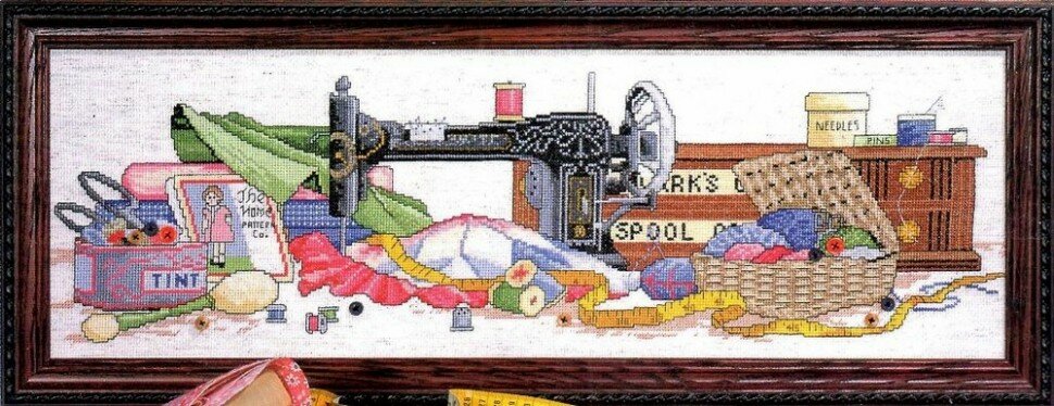 #2363 Sewing Room (Швейная комната) Design Works Набор для вышивания Счетный крест 60 x 20 см