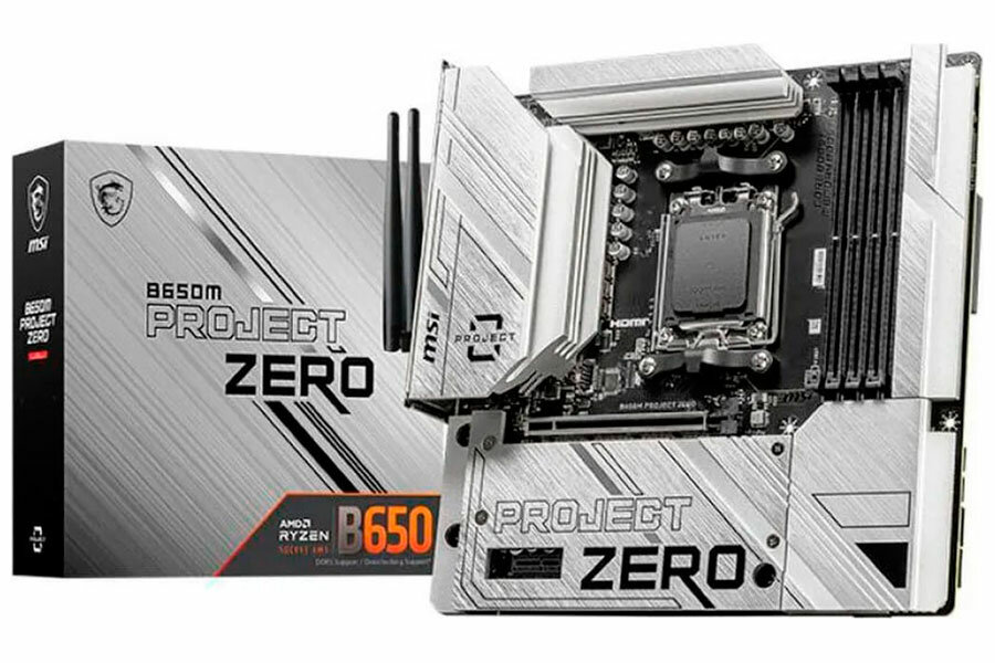 Материнская плата MSI B650M PROJECT ZERO (AM5, mATX)
