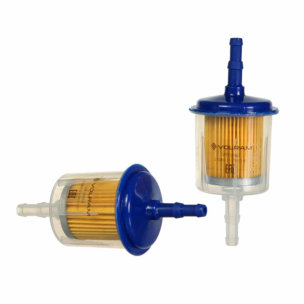 Фильтр топливный VOLRAM для ВАЗ 2101-2108, 2110-2115, 2121; прямоточный