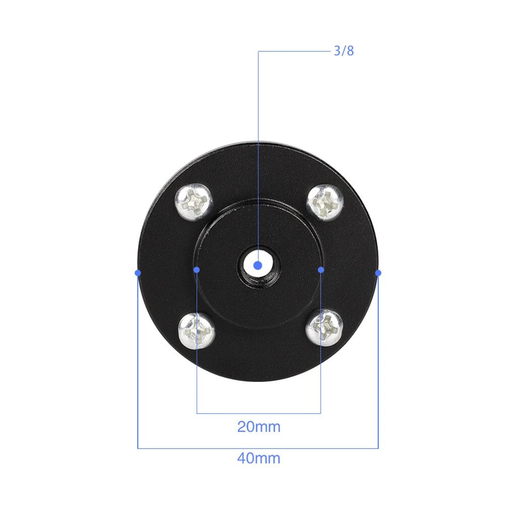 Настенное крепление для камеры Feihao черного цвета 3 8 Hole Dia 40mm