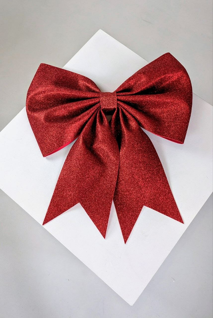 Бант подарочный большой 50х50 см красный