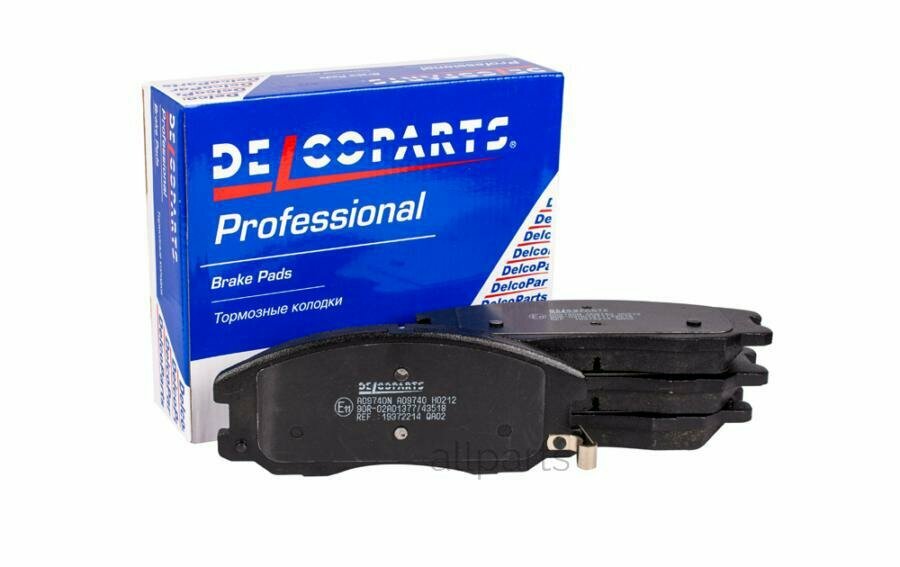 DELCOPARTS '19372214 Колодки перед ANTARA
