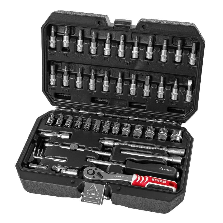 ARNEZI R0900046 Набор инструментов 46 пр. 1/4"DR ARNEZI R0900046