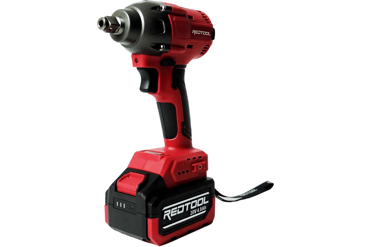 REDTOOL BW-1165, ударный гайковерт с хвостовиком 1/2" и внутенним шестигранником 1/4", 20В, 400Нм, RT 1165