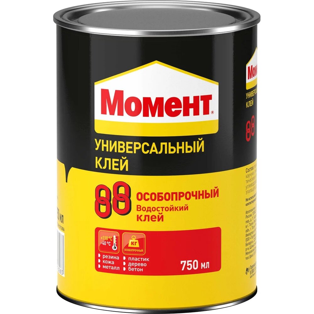 Универсальный особопрочный клей момент 88 750 мл, соединения различных типов