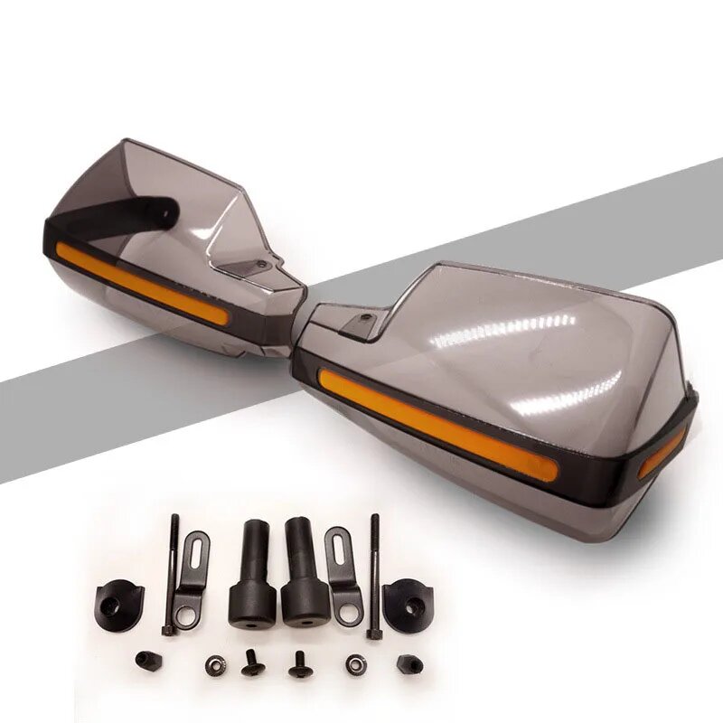 Защита рук для мотоцикла, 2 шт, защита для лобового стекла, защитная ручка для мотоцикла, мотокросса, скутера, аксессуары для двигателя DIY Transparent