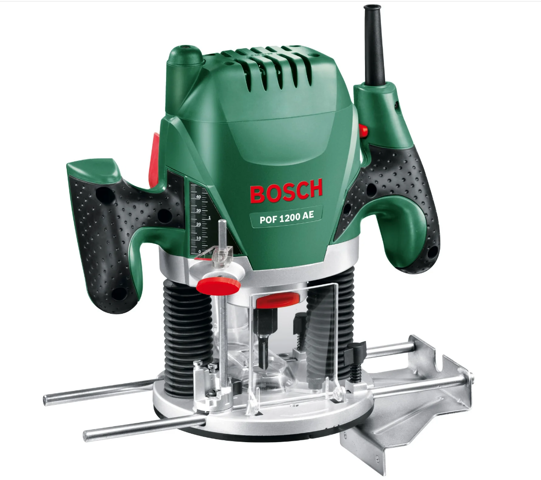 Вертикальный фрезер BOSCH POF 1200 AE 060326A100, 1200 Вт зеленый