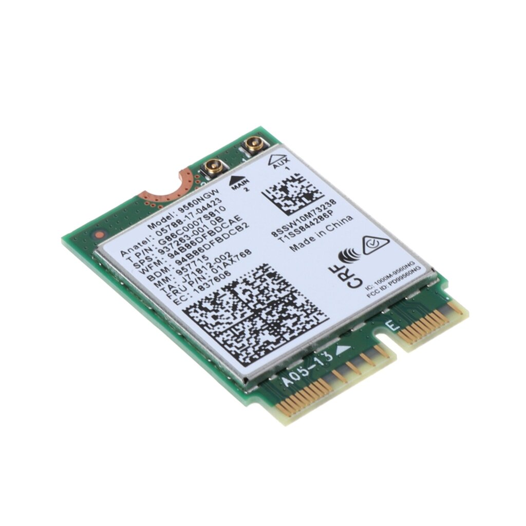 Процессор INTEL 9560 AC NGFF M.2 Беспроводные сетевые карты CNVio 1730M плюс 4.0 Bluetooth fru: 01AX768 SPS: 937263-001