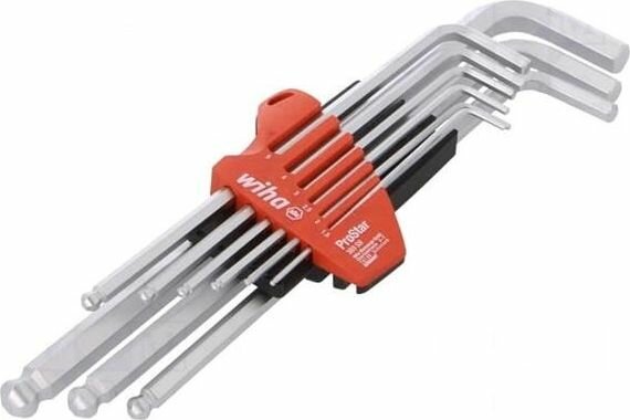 Набор ключей WIHA 7185 Набор ключей шестигранный, сфера хром-ванадиевая сталь 1компл
