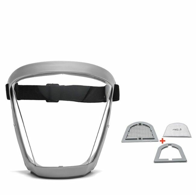 Щиток защитный лицевой прозрачный, слесарная маска с аксессуарами , 3 Шт