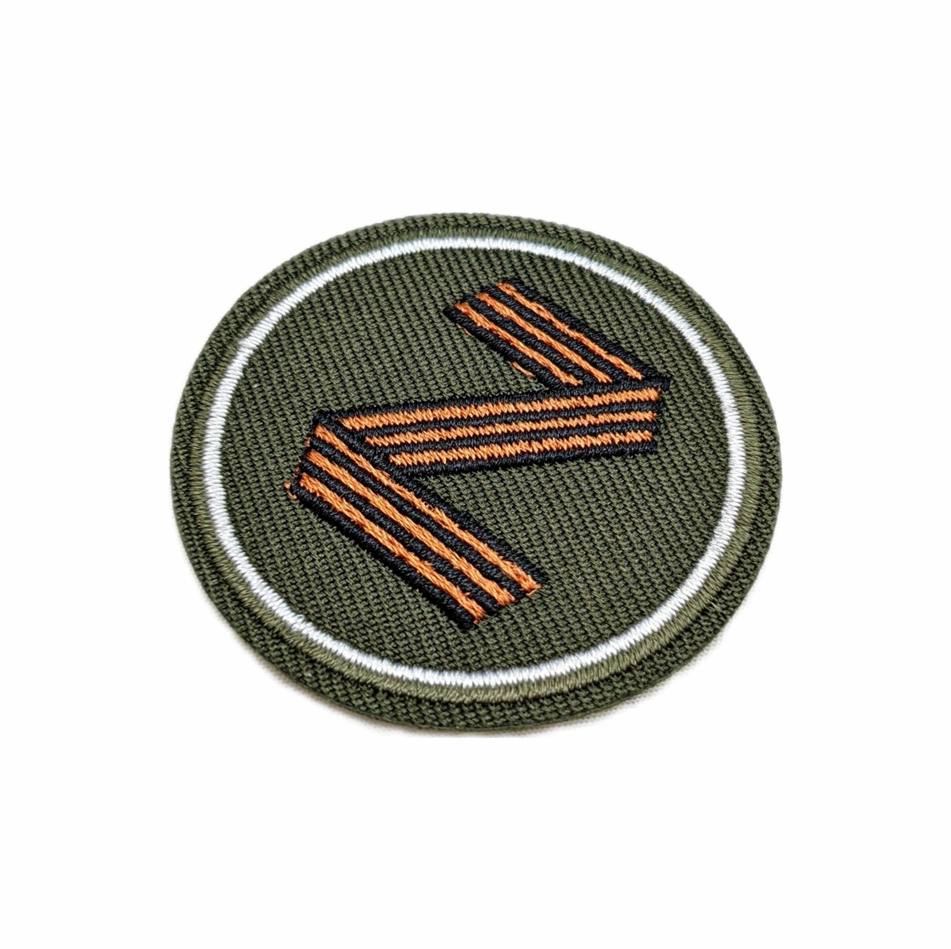 Термоаппликация, нашивка буква "Z" (символ специальной военной операции) 1 шт, цвет "хаки"