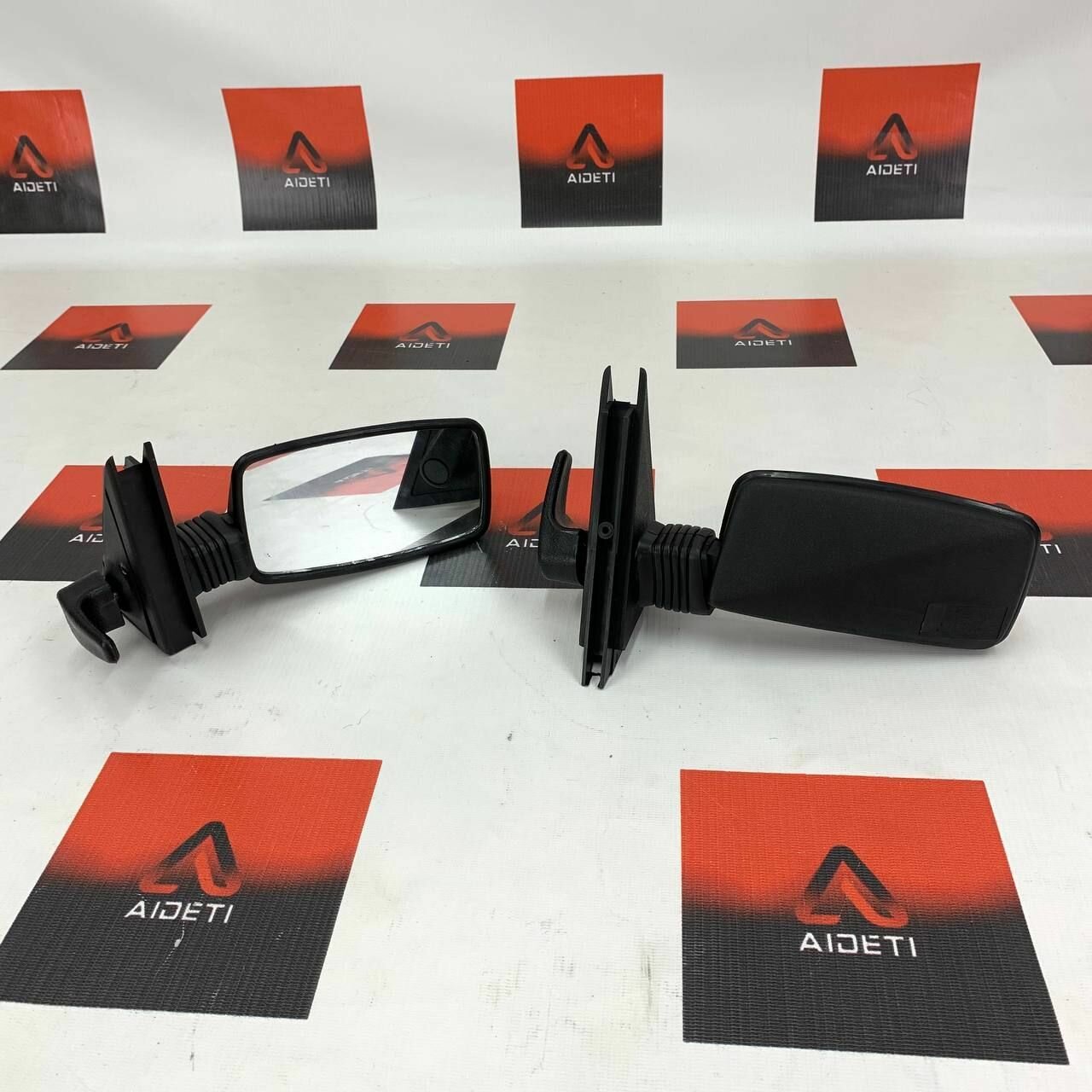 Боковые зеркала заднего вида ГрандРиАл, ABS пластик, черный, комплект 2шт