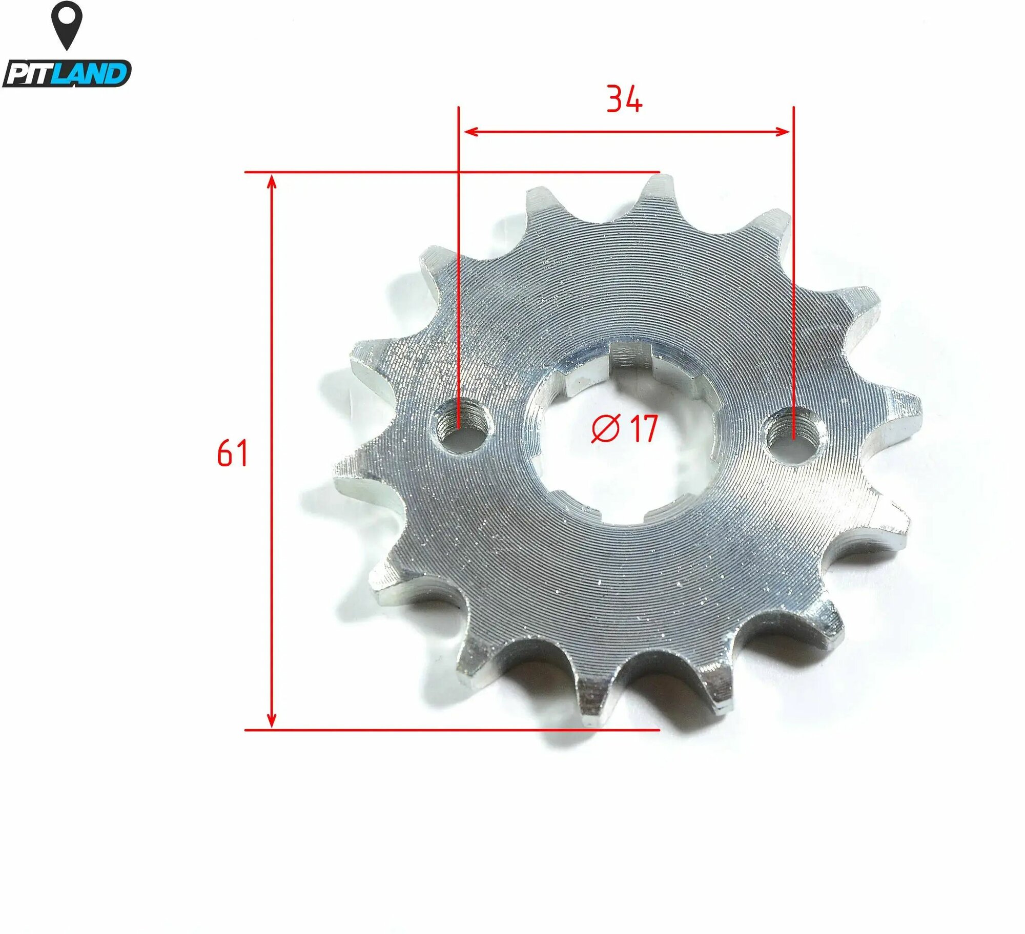 Звезда ведущая 428-14T d-20 CN на мотоцикл, питбайк, эндуро.