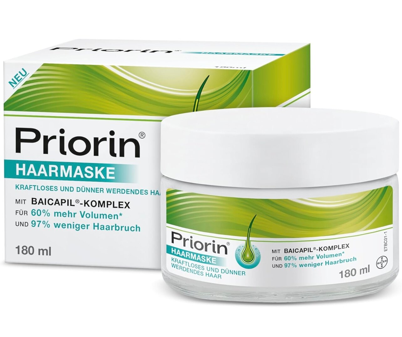 Priorin Приорин маска для роста волос - против выпадения волос, 180 мл, Германия
