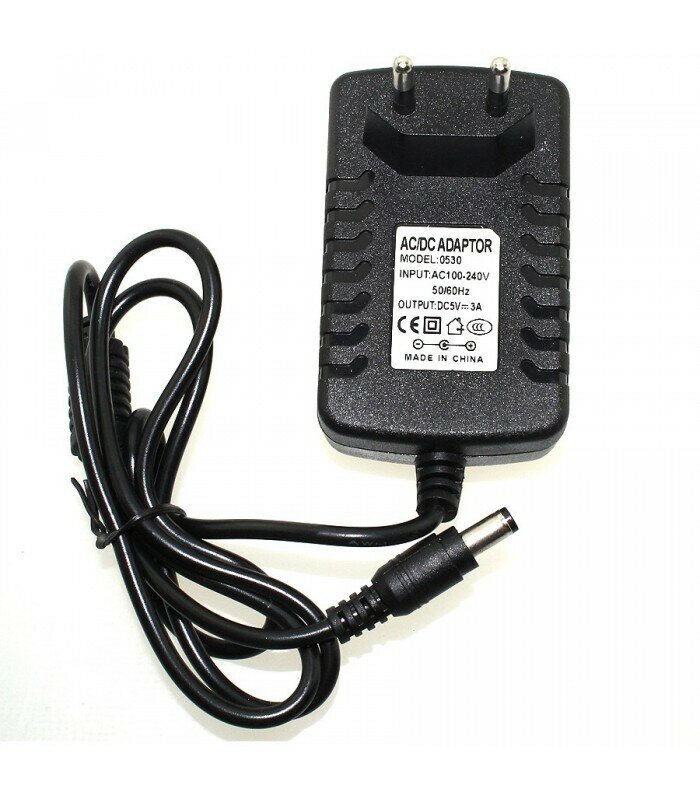Сетевой адаптер, 5 Вольт DC, ток 3А, 15Ватт.