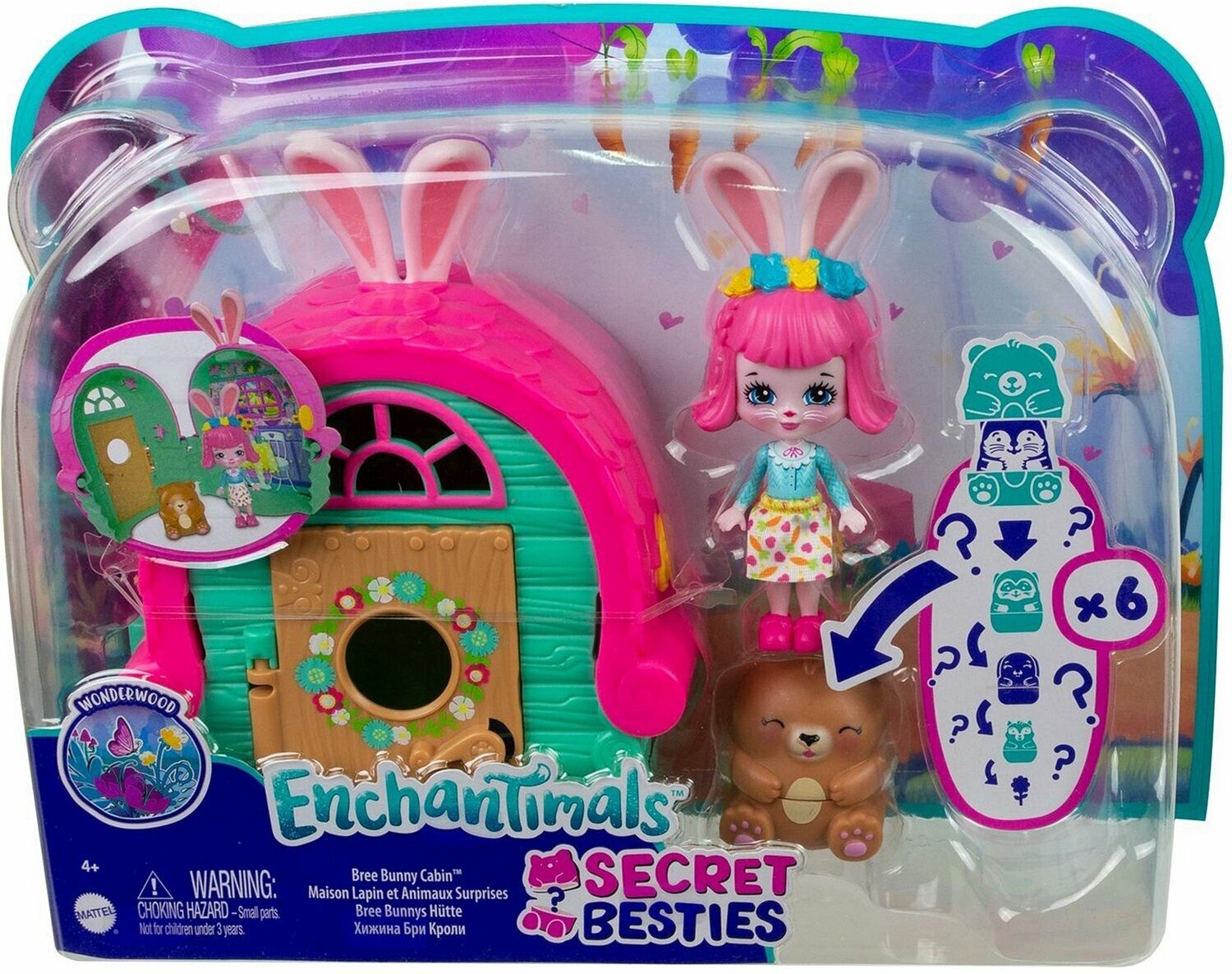 Набор игровой Enchantimals Секретные лучшие друзья Хижина Бри Кроли GTM47