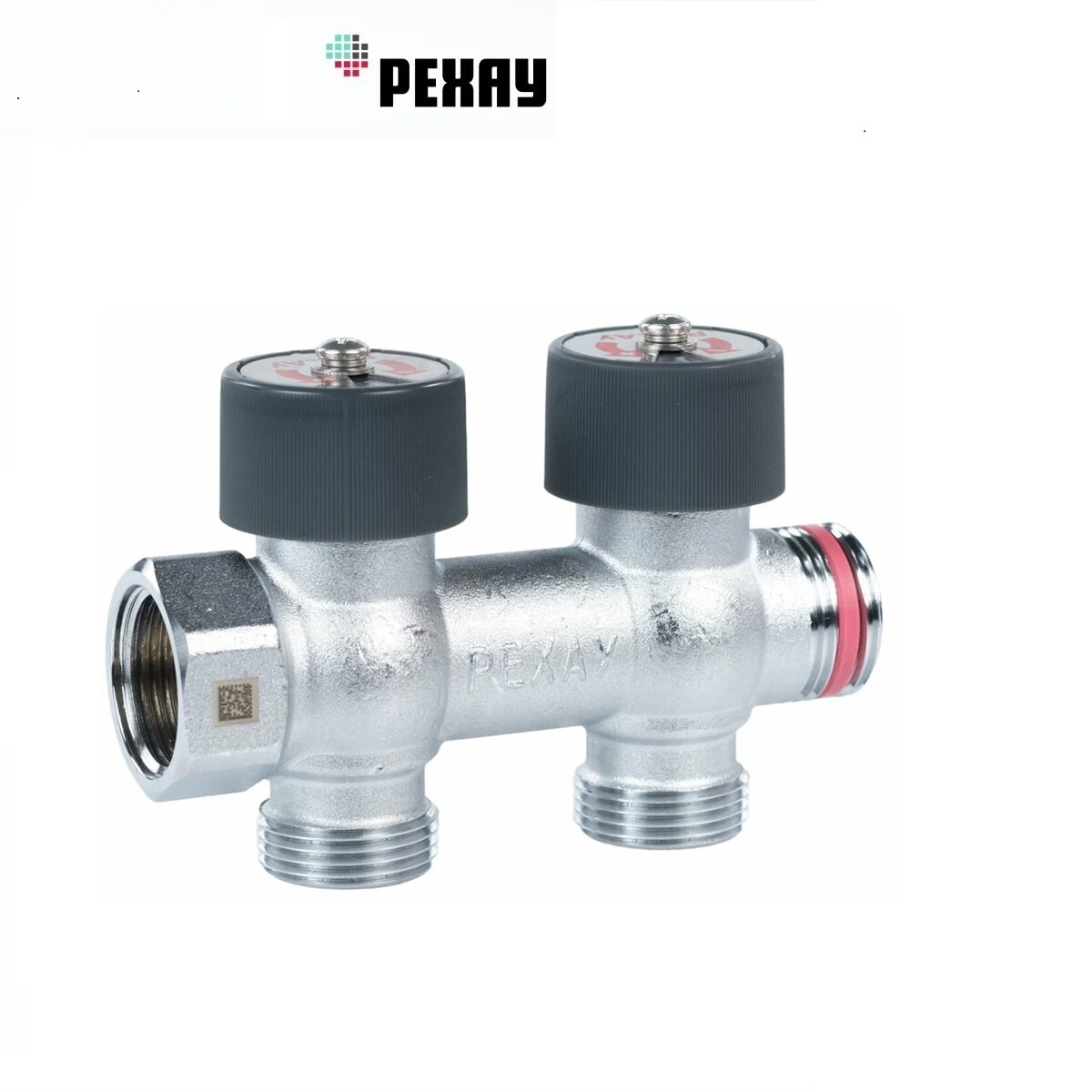 Коллектор распределительный рехау с плавной регулировкой G 3/4" 2 отвода G 3/4" евроконус (11316443001)