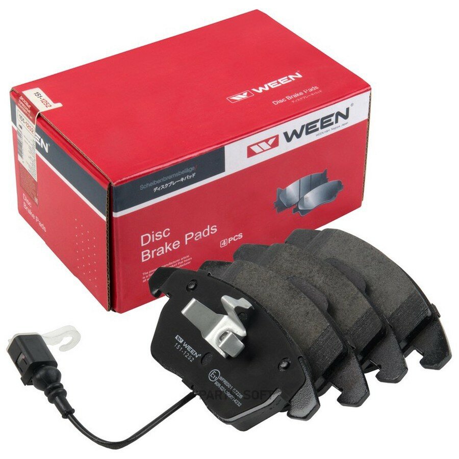 WEEN 151-1252 Тормозные колодки дисковые передние AUDI A1 A3 TT VW ()