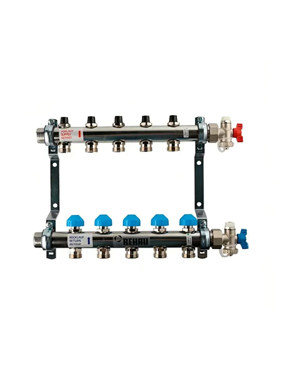 Распределительный коллектор HKV-D на 5 контуров нерж . сталь