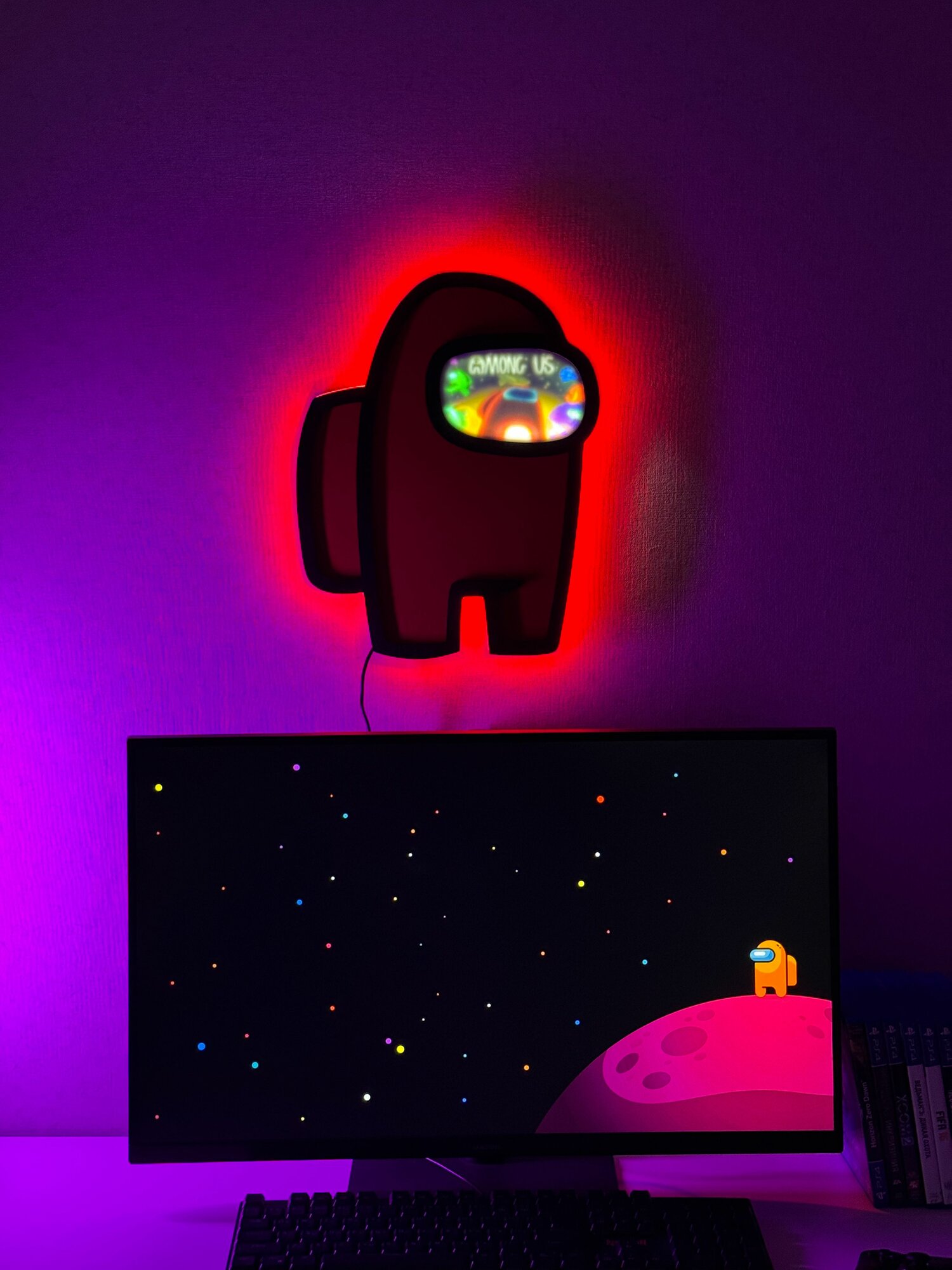 Светильник-персонаж «Among Us» (Среди нас) для настоящих фанатов игры