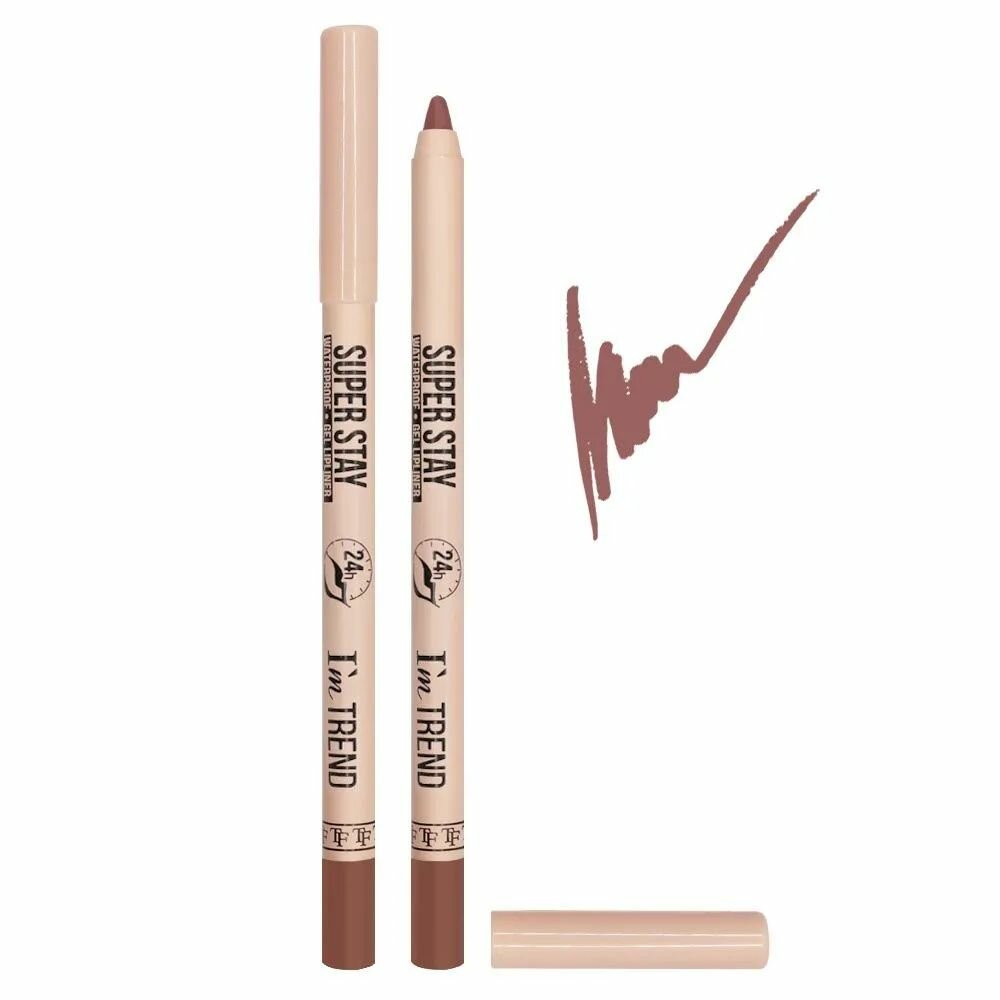 TF cosmetics Карандаш для губ, I'm trend, Super stay, гелевый, тон 004, карамельный