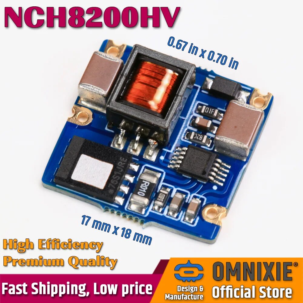 Высоковольтный DC-DC Boost NCH8200HV для часов Nixie Tube, 2,5-15 в, вход, высокая эффективность, Официальный магазин Omnixie