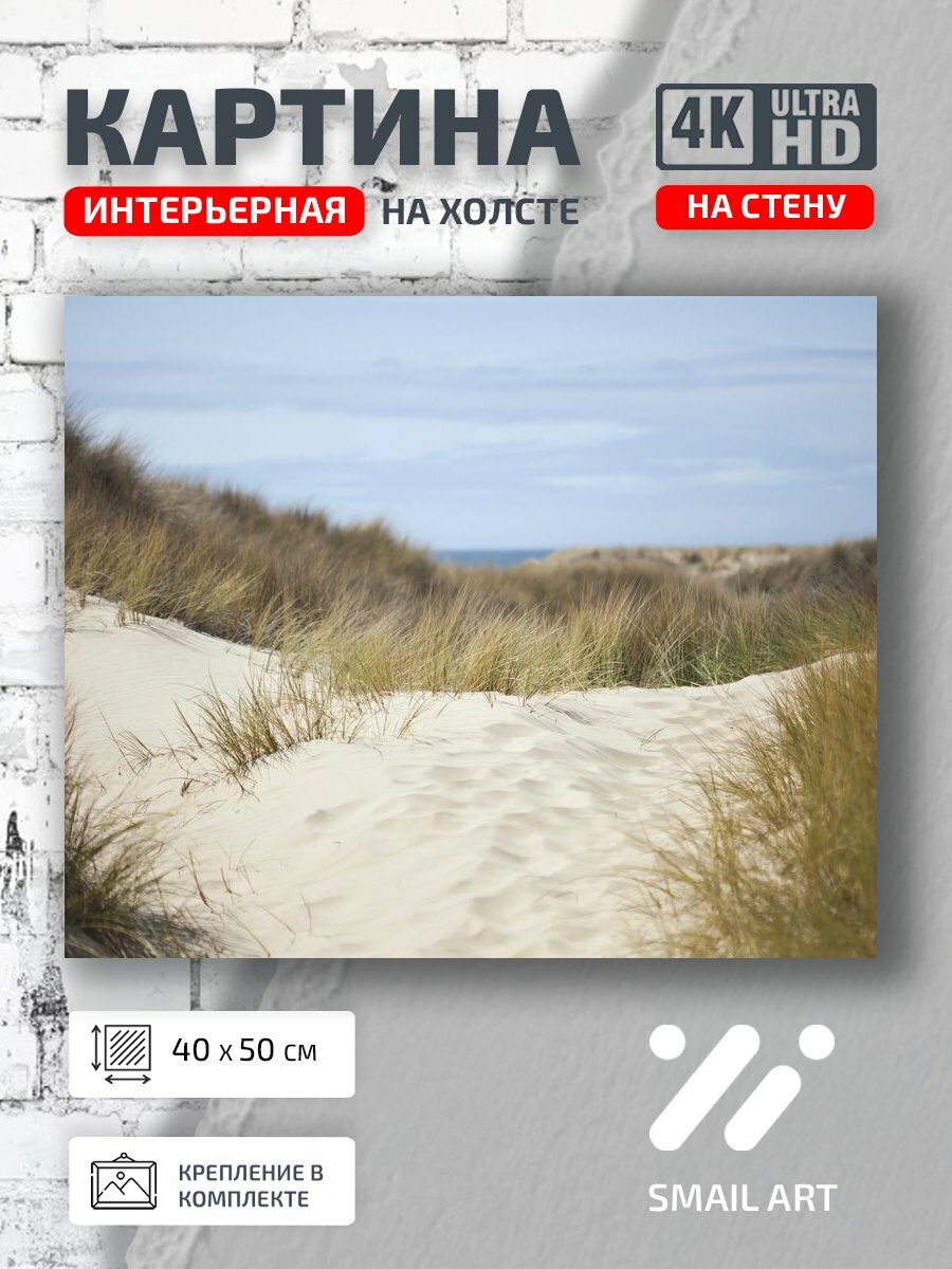 Картина на холсте интерьерная 40 на 50 на стену Песке Landscape для спальни пейзаж интерьер