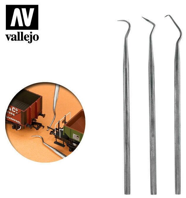 Стеки для моделирования VALLEJO TOOLS: Stainless Steel Probes