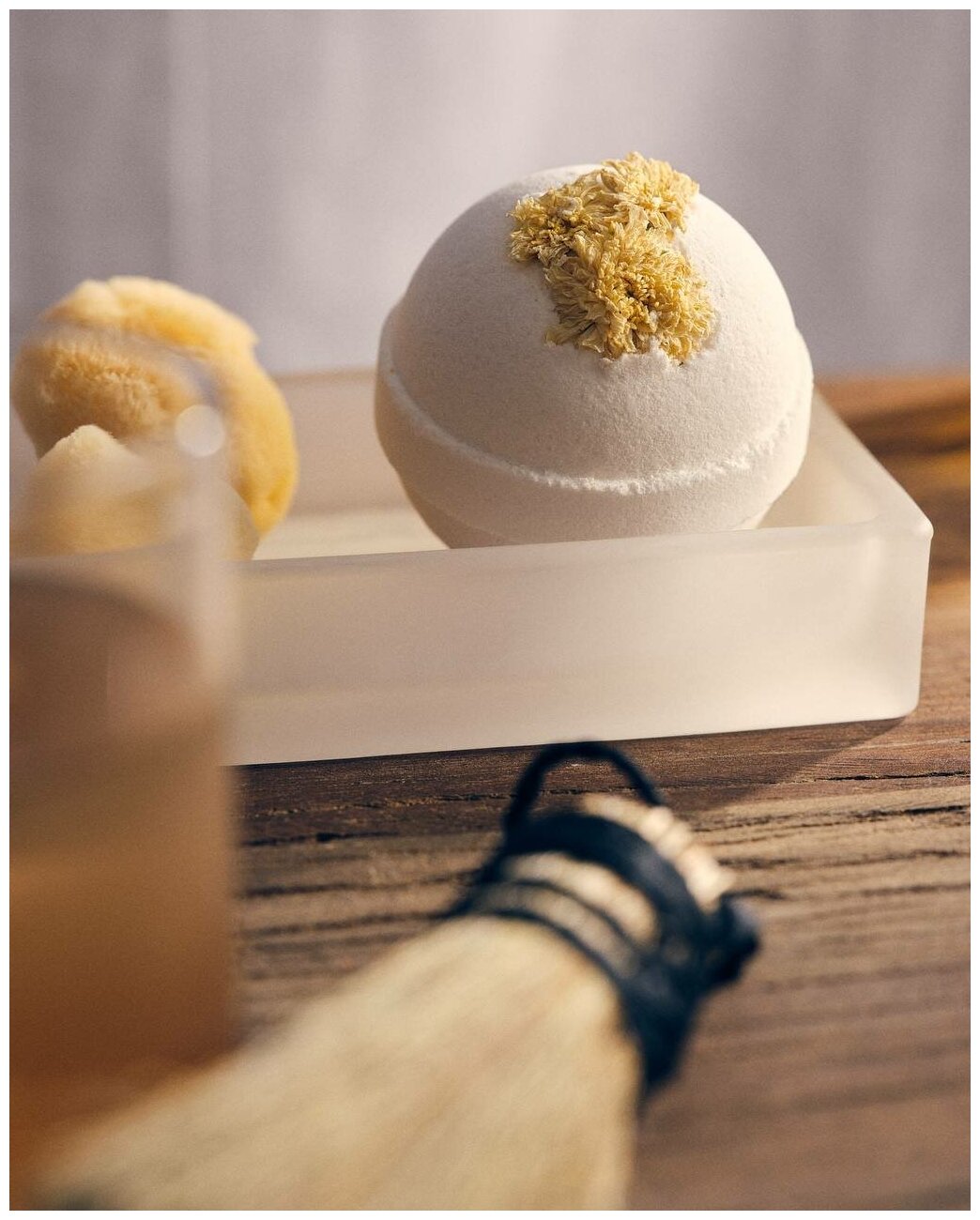 Бомбочка для ванны «Герань & Хризантема»