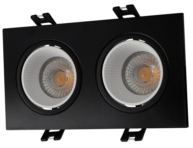 Светильник встраиваемый Denkirs DK3020, DK3072-BK+WH, 20W, GU5.3