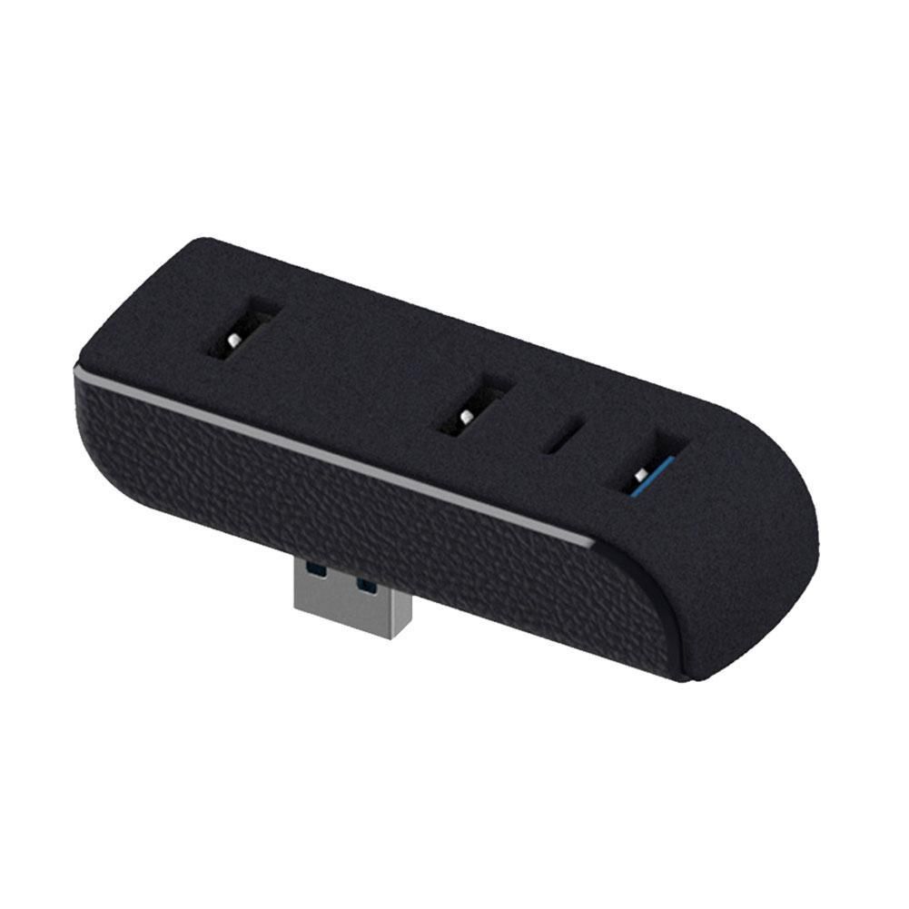 USB-концентратор для Tesla Model 3/Y, 3 порта, USB 3.0, чёрный