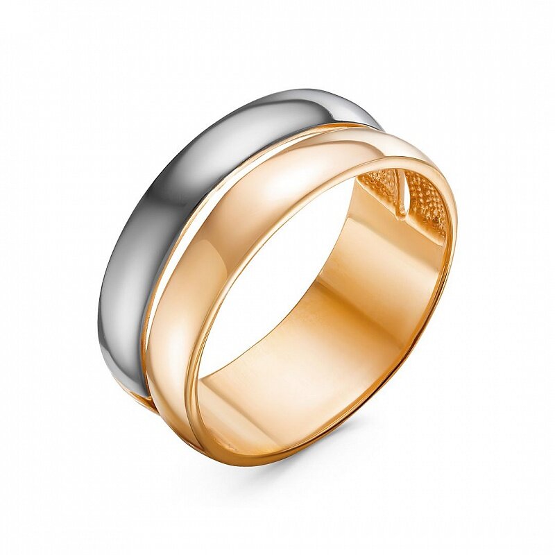 Кольцо, серебро, 925 проба, золочение, эмаль