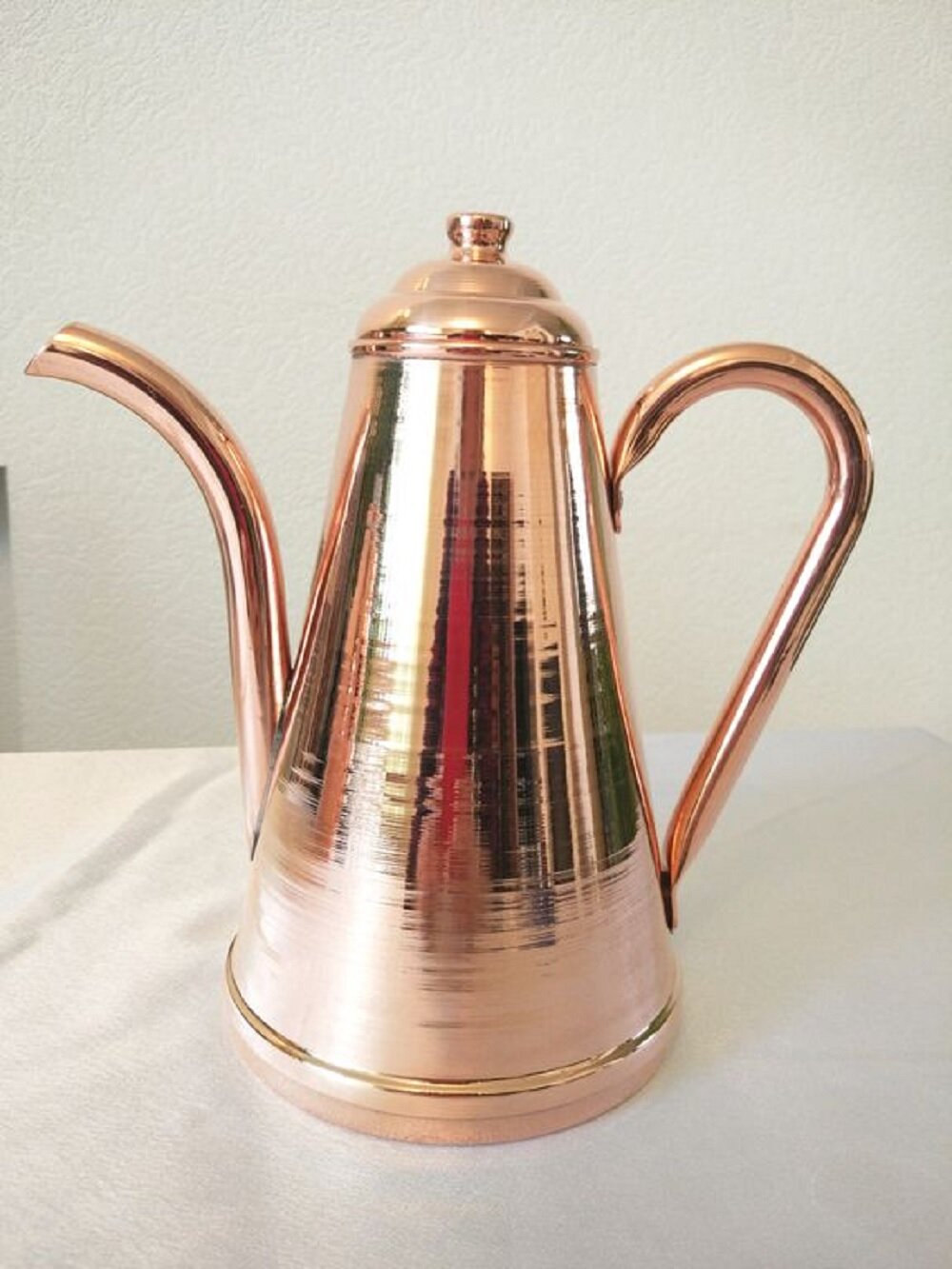 Медный кувшин с крышкой, 1.4л, Россия oxan