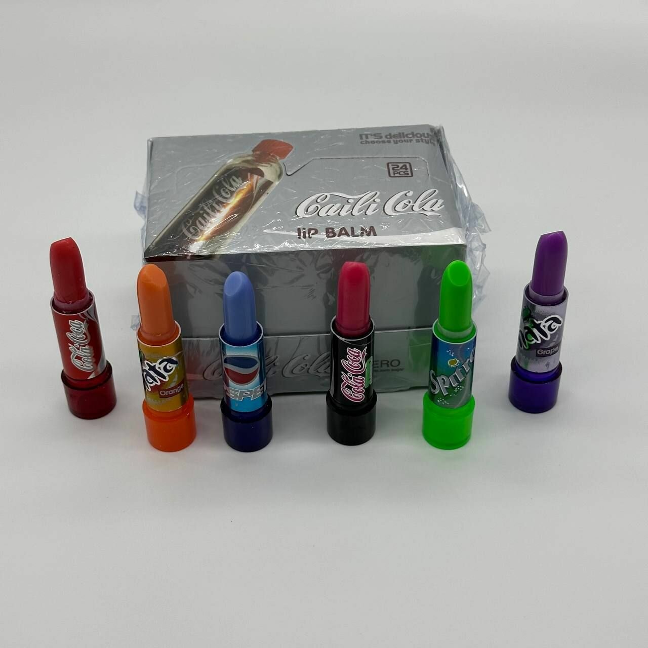 Набор бальзам для губ, гигиеническая помад 24 штук