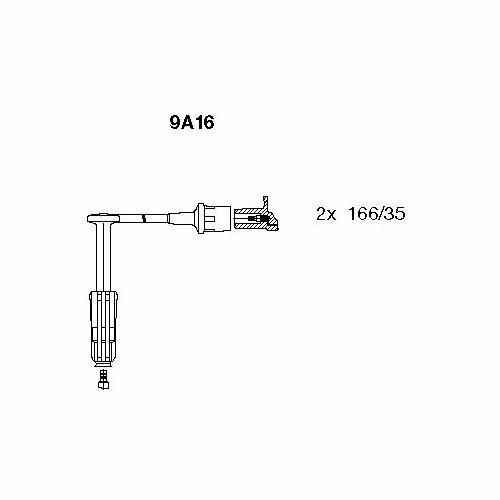 Комплект высоковольтных проводов для автомобиля, BREMI 9A16 (1 шт.)