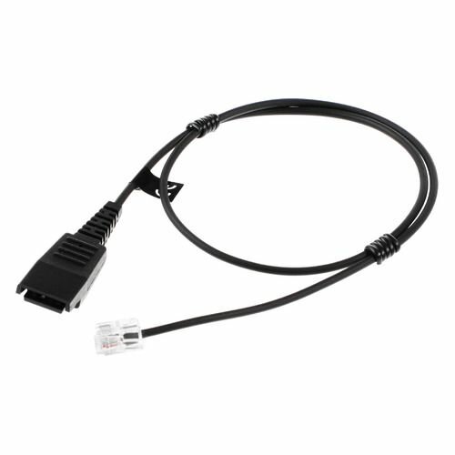Переходник аудио Jabra QD-RJ10 SC, QD - RJ10 , 0.5м, черный [8800-00-37]