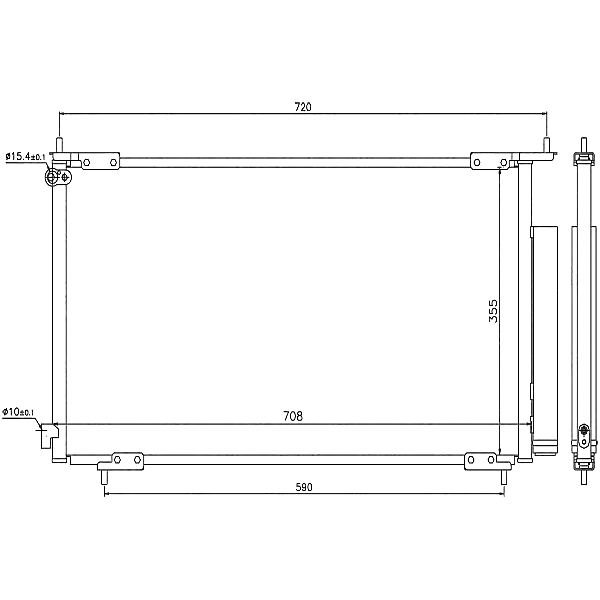 STELLOX 10-45096-SX (1045096_SX / 80 110 S9A 013 / 80101SCAA01) радиатор конд.\ Honda (Хонда) cr-v 2.0 02-06