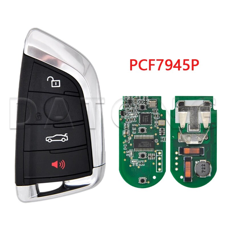 Автомобильный дистанционный ключ Datong World для BMW 1 3 5 7 серии X1 X3 X5 X6 X7 F CAS4 CAS4+ FEM 2011-2017 PCF7945 Замена ключа без ключа Go Car Key B PCF7945, 434 MHz
