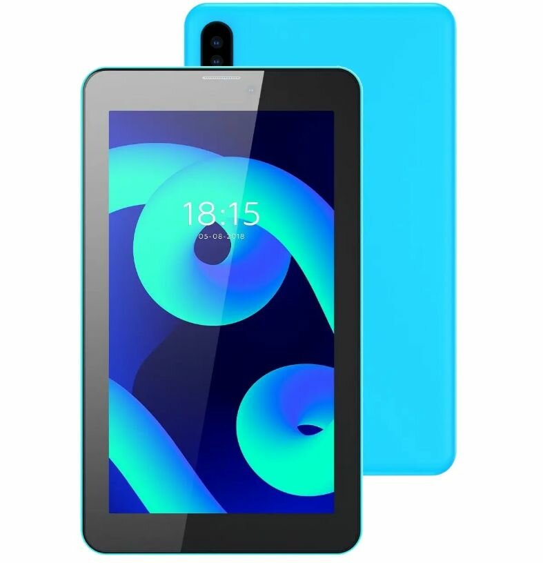 7" Планшет BQ 7055L Exion One LTE (86188830) 32 ГБ синий - 1024x600, IPS, 8x1,6 ГГц, 2 ГБ, 2500 мА*ч, Android 10. x
