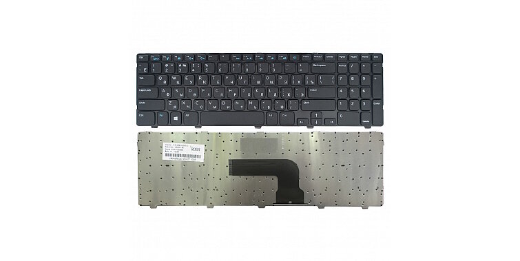 Клавиатура для ноутбука Dell Inspiron 15-3521, 15R-5521 черная