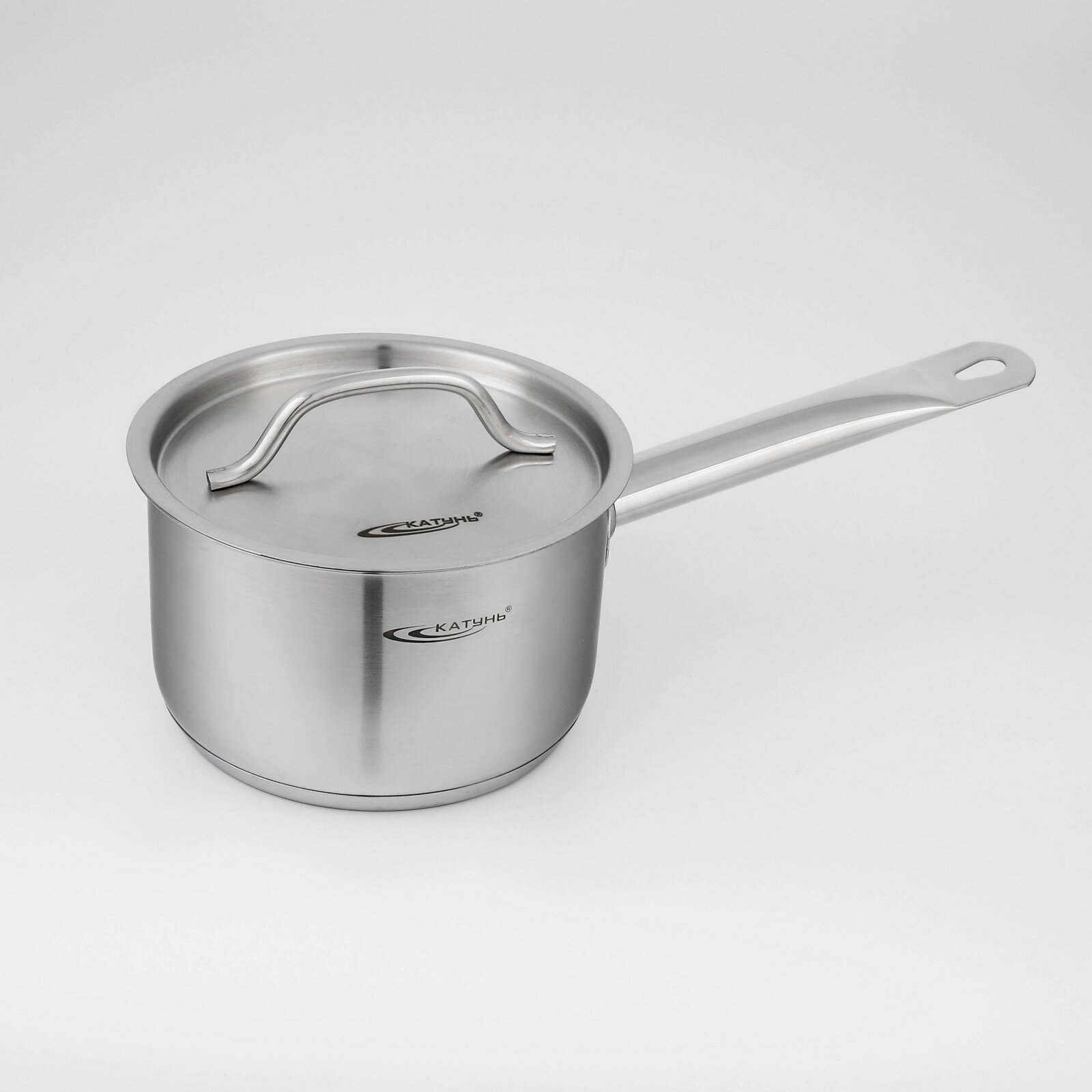 Ковш "Катунь" «Общепит», 1.8 л, d=16 см, h=9 см, металлическая крышка, металлическая ручка, с теплораспределительным слоем