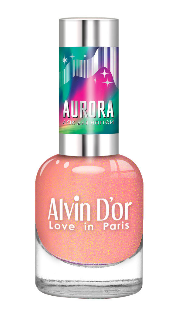 Alvin D'or, Лак для ногтей Aurora тон 10 красная aurora