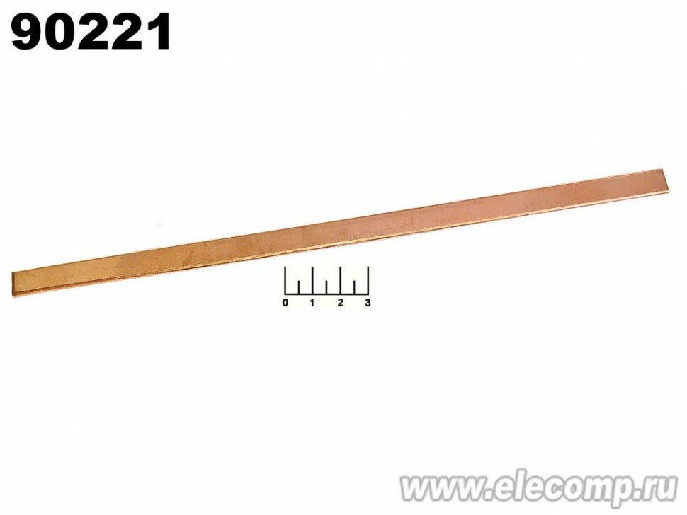 Пластина медная 250*10*2мм