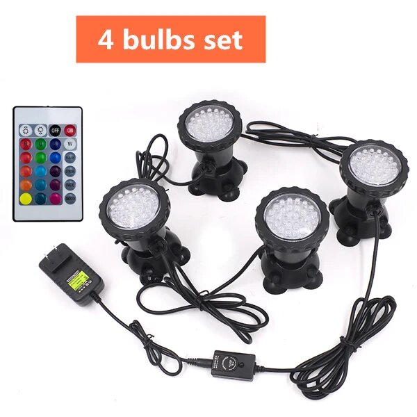 Подводный светильник XUNATA RGB, 4 шт, EU Set