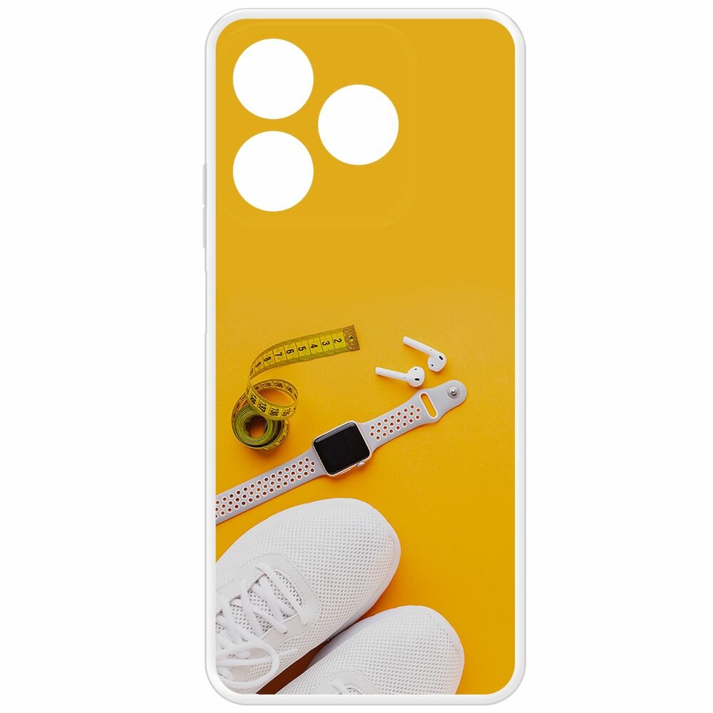 Чехол-накладка Krutoff Clear Case Кроссовки женские Фитнес для Realme C61