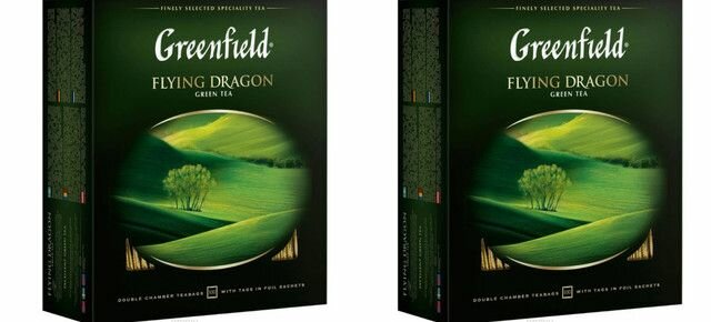 Greenfield чай зеленый Flying Dragon, 100 пак, 2 шт
