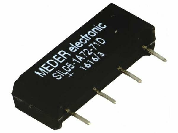 Реле STANDEX-MEDER SIL05-1A72-71D Реле: герконовое, SPST-NO, Uобмотки: 5ВDC, 1,25А, макс.200ВDC, PCB, 1шт