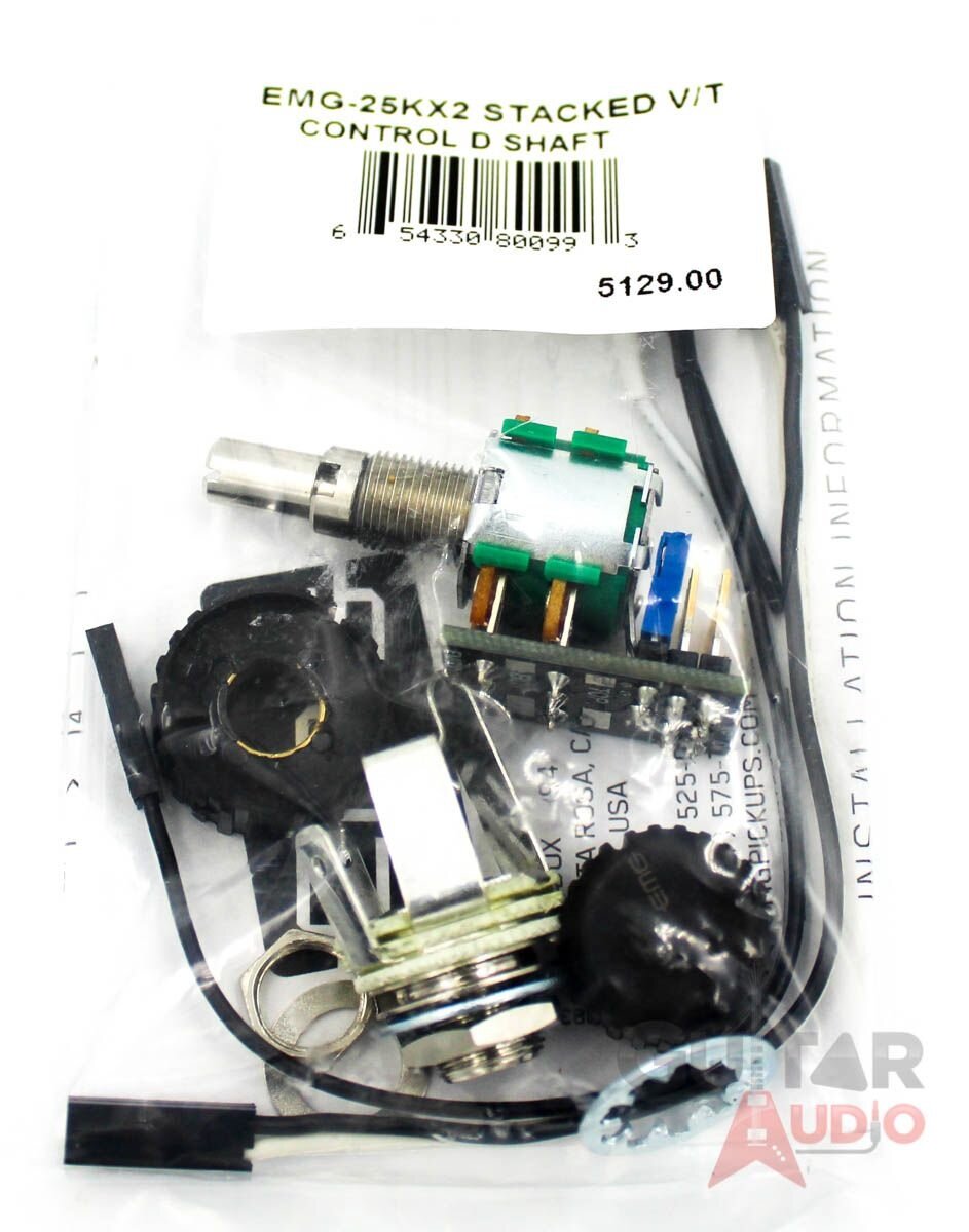 Потенциометр EMG 5129.00 Control V/T 25KX2 Stacked SL