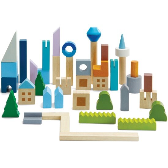 Деревянный конструктор Plan Toys 6292 Город